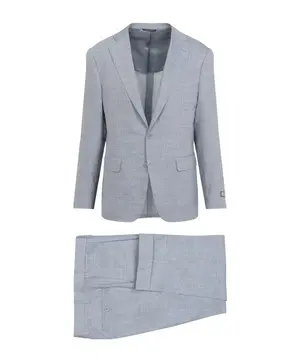 Canali Button-fastening Linen Suit