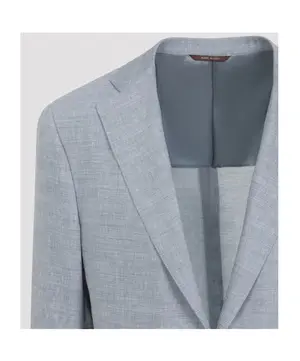 Canali Button-fastening Linen Suit