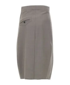Victoria Beckham Asymmetrical Midi Skirt