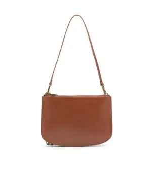 DIESEL® 1dr Twin Embossed Zipped Shoulder Bag - Brown