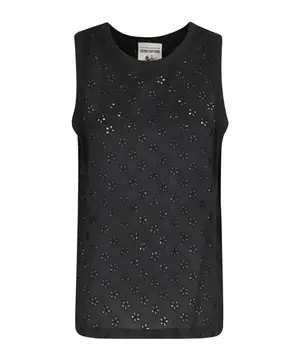SEMICOUTURE Crew Neck Cutout Vest