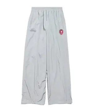 Balenciaga Logo Patch Wide-leg Sweatpants - New Grey