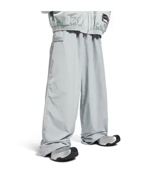 Balenciaga Logo Patch Wide-leg Sweatpants - New Grey