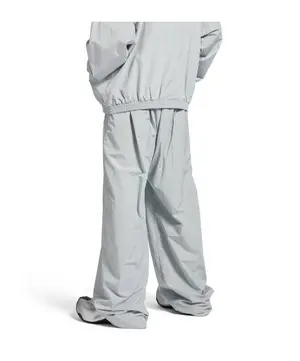 Balenciaga Logo Patch Wide-leg Sweatpants - New Grey