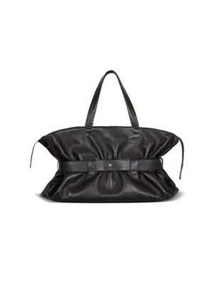 Balmain Large Calfskin Zip Bag