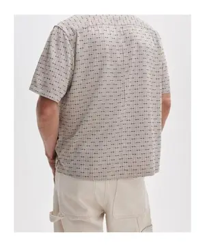 RAG  BONE Grid-pattern Short-sleeve Shirt