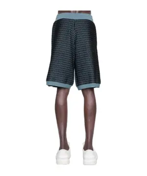 Amiri Striped Knit Shorts - Black