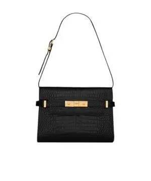Saint Laurent Manhattan Small Shoulder Bag - Black