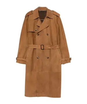 Canali Long-sleeved Trench Coat