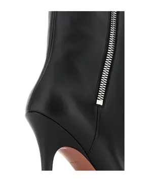 Amina Muaddi Leather Mona Boots