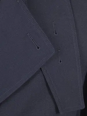 Rick Owens Belted Lapel Collar Long Sleeve Coat