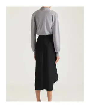 Givenchy Pleated High-neck Knitted Sweater