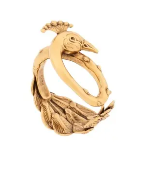 Chloé Feather Bracelet - Vintage Gold