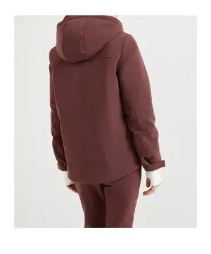 Brunello Cucinelli Hooded Zip-up Outerwear Jacket