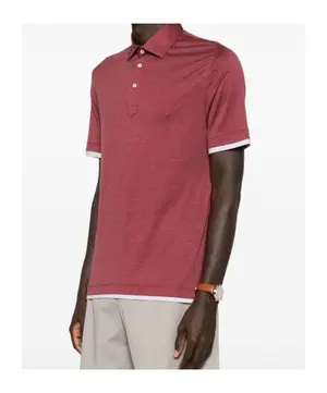 Brunello Cucinelli Short-sleeve Polo Shirt