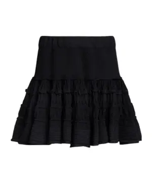 Alaïa Wool Crinoline Skirt - Black
