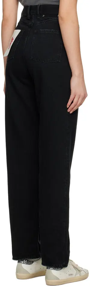 GOLDEN GOOSE Star Embellished Wide Leg Jeans