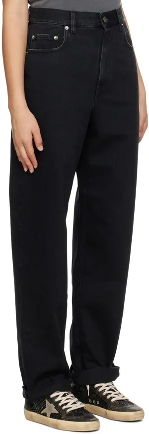 GOLDEN GOOSE Star Embellished Wide Leg Jeans