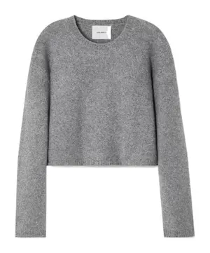 LISA YANG Hazelle Cropped Cashmere-blend Sweater