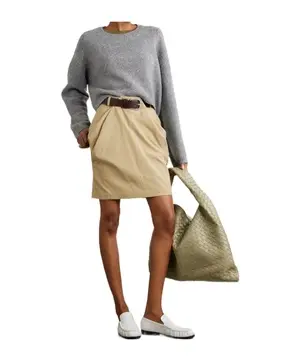 LISA YANG Hazelle Cropped Cashmere-blend Sweater