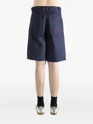 Givenchy Logo Embroidered Shorts - Navy