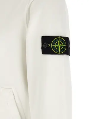 Stone Island Logo Patch Drawstring Hoodie