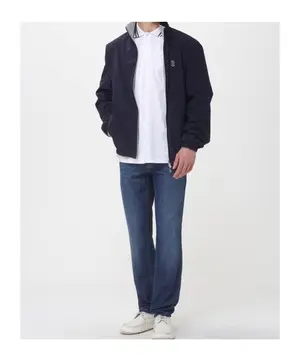 Brunello Cucinelli Crest Embroidered Reversible Zip-up Jacket - Ckm43