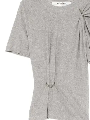 KIMHEKIM Short Sleeve T-shirt With Gathered Detail