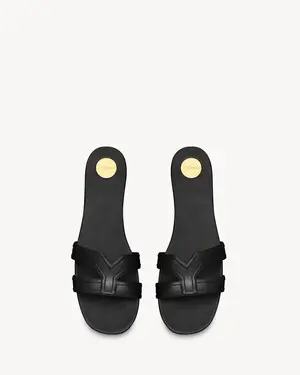 Saint Laurent Mabrouka Slip-on Sandals - Black