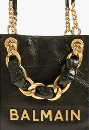 Balmain 1945 Soft Small Handbag - Black
