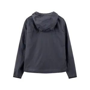 Hugo Boss Hooded Casual Jacket With Zip Fastening - Midnight Blue