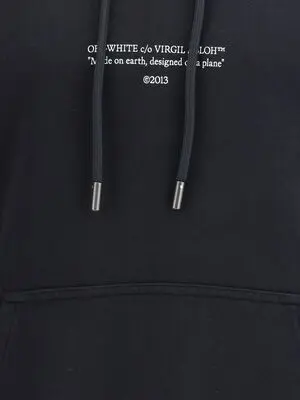 Off-White Drawstring Hooded Sweatshirt