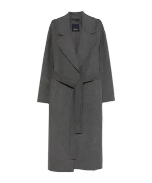 Max Mara Belted Coat - Black