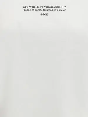 Off-White Made On Earth, Designed On A Plane" T-shirt - White