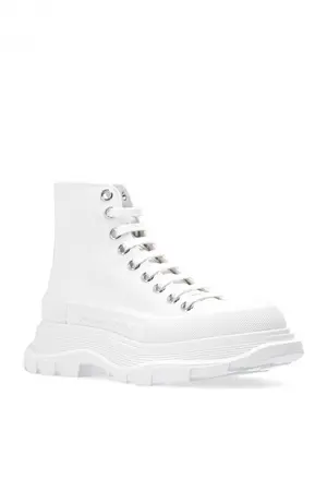 Alexander McQueen Tread Slick Boots - White