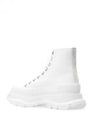 Alexander McQueen Tread Slick Boots - White