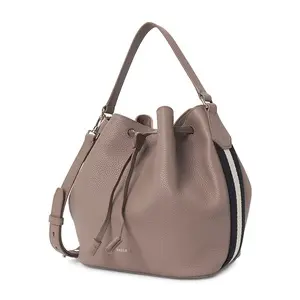 Bally Drawstring Bucket Bag - Brown