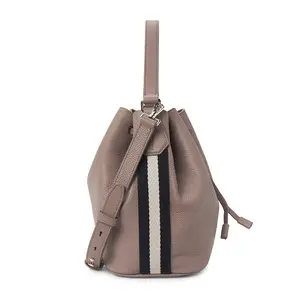 Bally Drawstring Bucket Bag - Brown