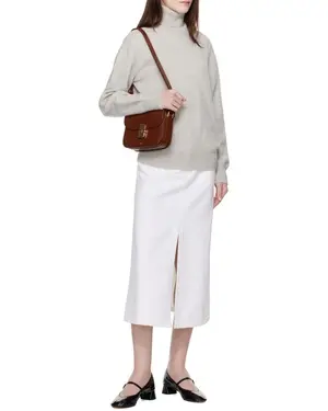 A.p.c. Grace Logo Printed Small Shoulder Bag - Brown