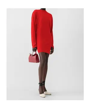 Jacquemus La Robe Mistral Draped Mini Dress - Red