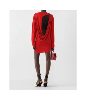 Jacquemus La Robe Mistral Draped Mini Dress - Red