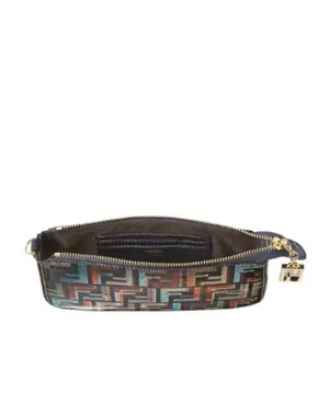 Fendi Baguette Ff Printed Pouch - Black