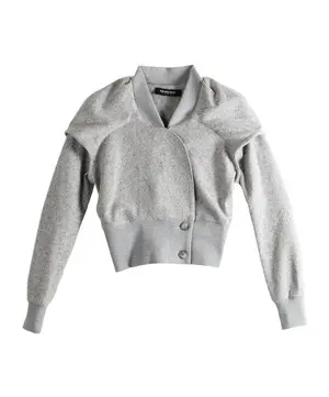 KIKO KOSTADINOV Ribbed Knit Cardigan With Zipper And Button Details