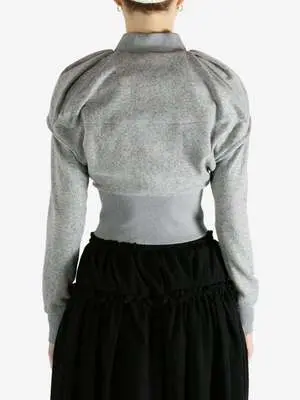 KIKO KOSTADINOV Ribbed Knit Cardigan With Zipper And Button Details