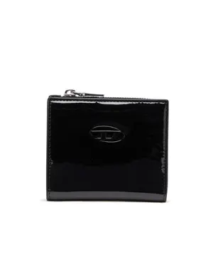 DIESEL® Play Iii Patent Leather Cardholder - Black