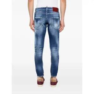 Dsquared2 Distressed Effect Jeans - Navy Blue