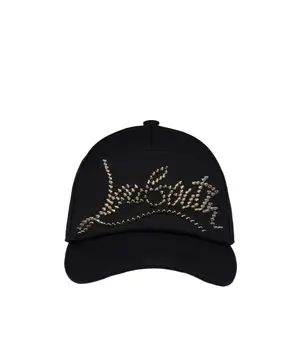 CHRISTIAN LOUBOUTIN Studded Baseball Cap - Black