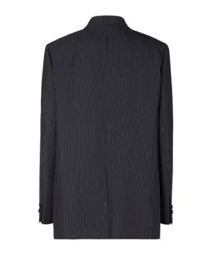 Fendi Double-breasted Pinstriped Blazer