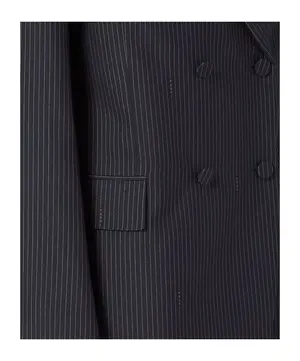 Fendi Double-breasted Pinstriped Blazer