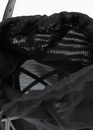 Emporio Armani Drawstring Bucket Tote Bag - Black